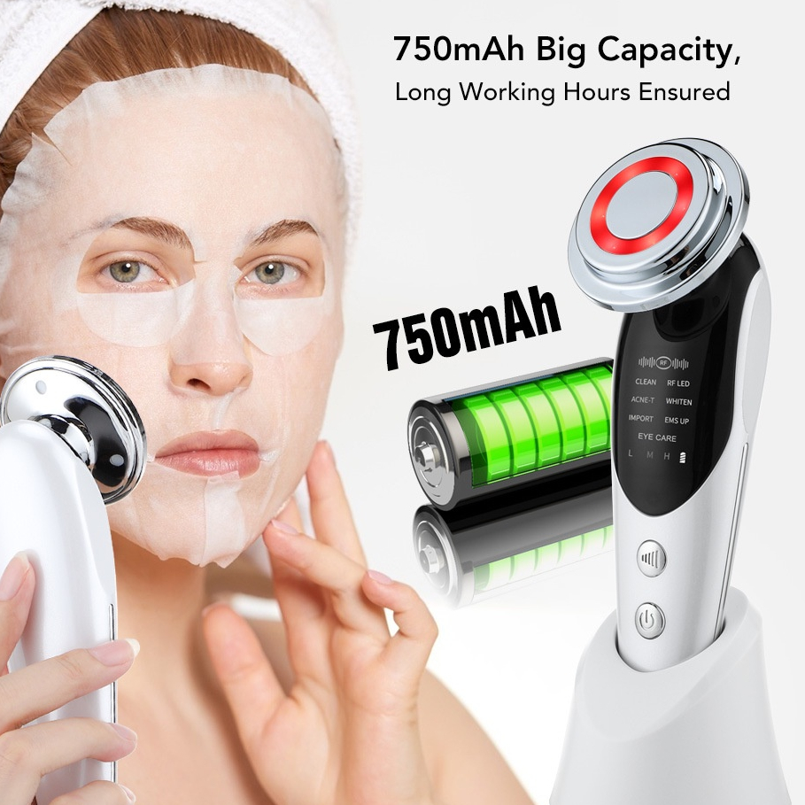 7 in 1 Facial Massager RF Face Lift Device LED Radio Frequency Skin ...
