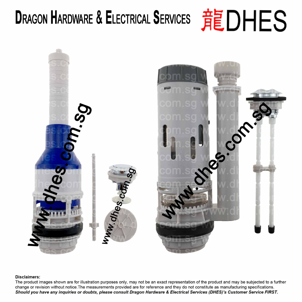 Circle Push Button Single And Dual Flush Toilet Pump / Pump Tandas / WC ...