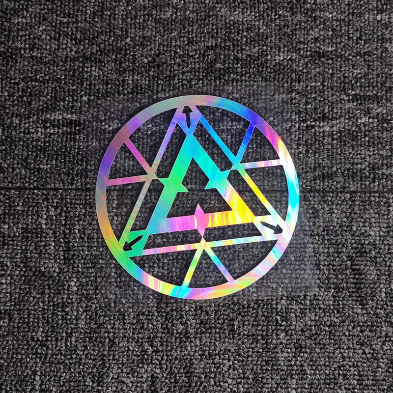 Car Stickers Marvel Avengers Iron Man Arc Reactor Reflective Decoration ...