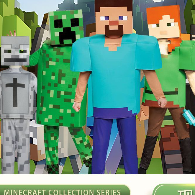 minecraft Children cos Costume Steve Stage Game Halloween New Style ...