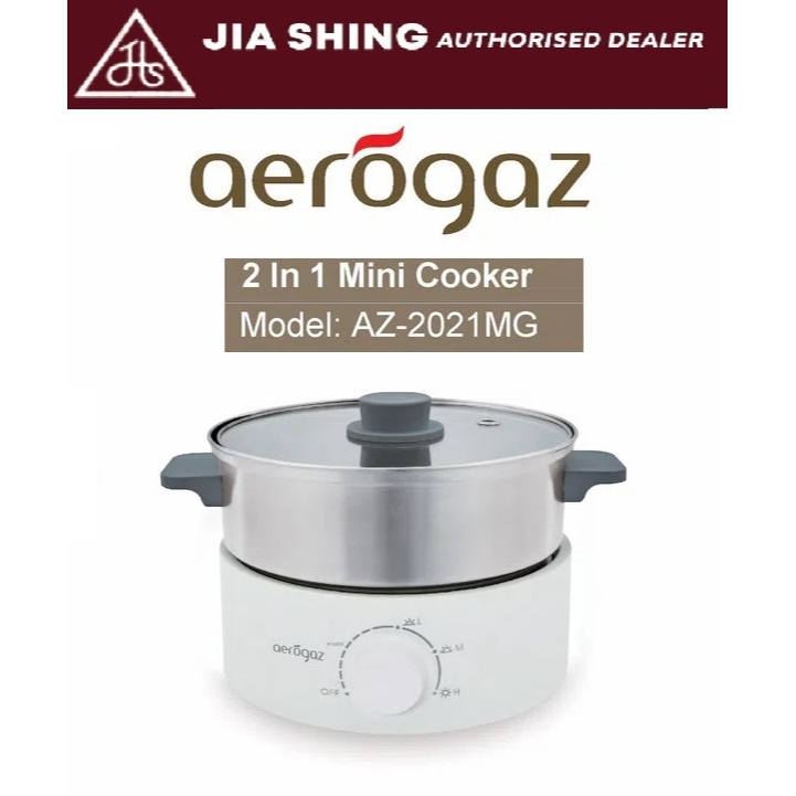 Aerogaz 2.0L Multi-function Mini Cooker 2 In 1 (AZ-2021MG) | Shopee ...