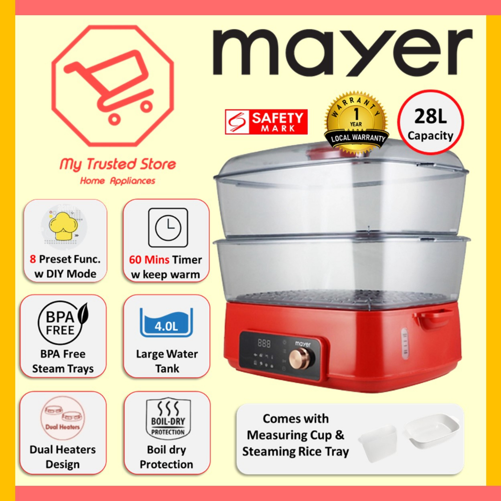 Mayer 28L Digital Food Steamer (MMFS280D) | Shopee Malaysia