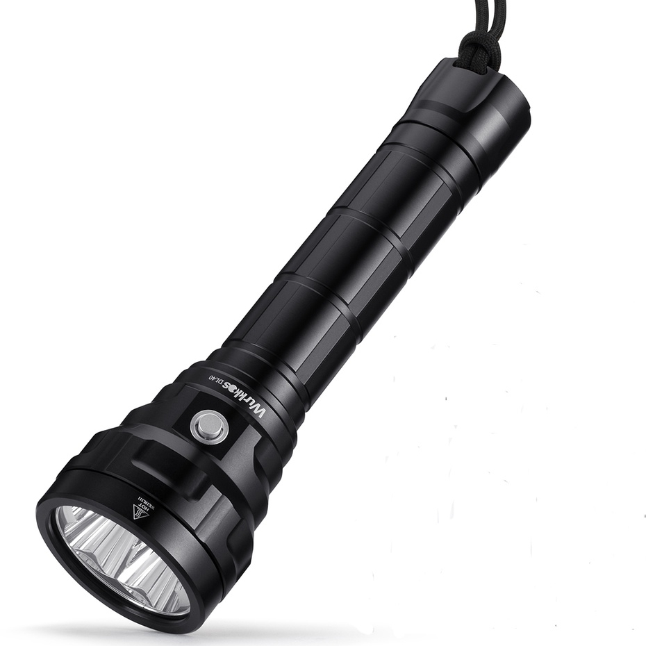 Wurkkos DL40 Powerful 5000lm Diving Light Bright Dive Flashlight with 4 ...