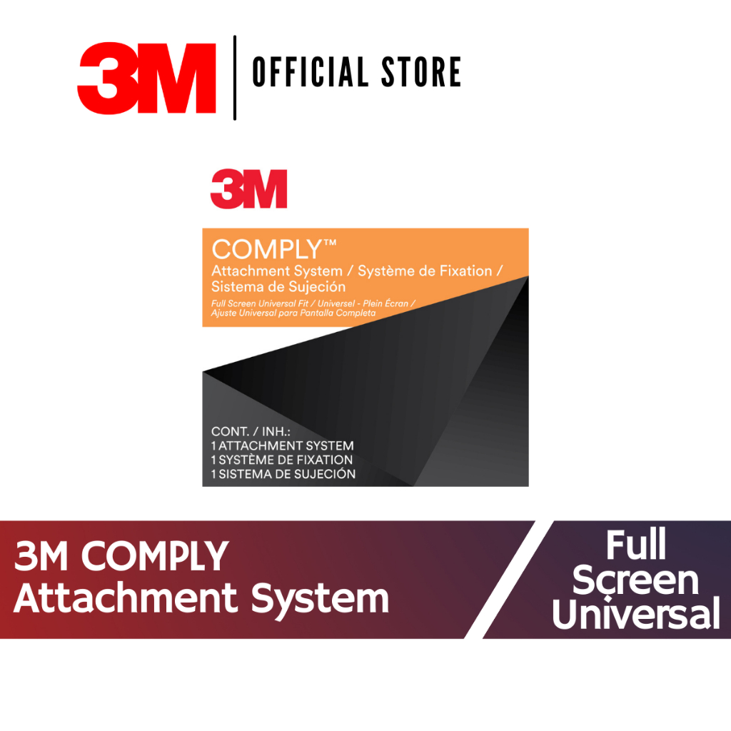 3M COMPLY Flip Attach - Full Screen Universal Laptop Fit | Shopee Malaysia