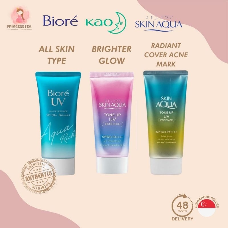Biore UV Aqua Rich Watery Essence SPA50 | Skin Aqua Tone Up UV Essence ...