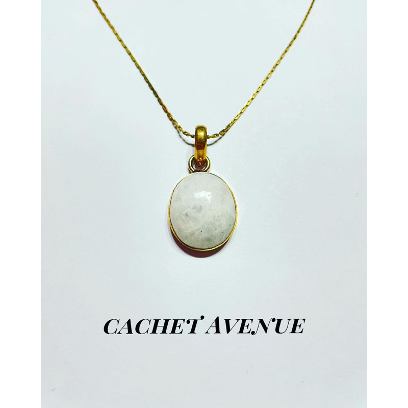 Moonstone Necklace (月光石项链) | Shopee Malaysia