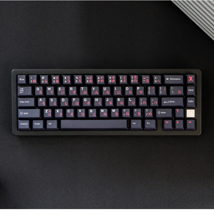 GMK Red Japanese WOB Keycap, 129 Keys PBT Keycaps Cherry Profile DYE ...