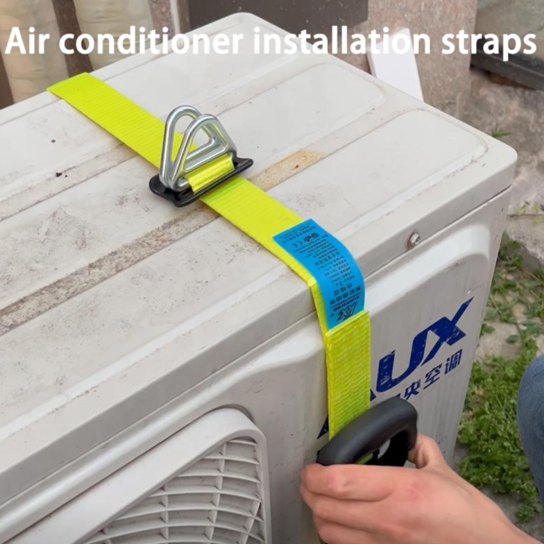 Ratchet binding strap for air conditioning1.5"x200kg thickened ...