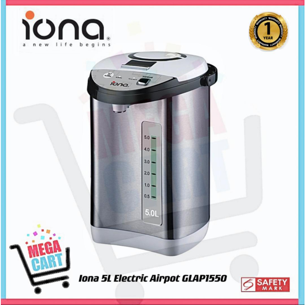 Iona 5.0L Electric Airpot GLAP1550 | GLAP 1550 (1 Year Warranty) | Shopee Malaysia