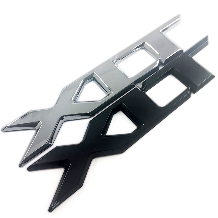 1 X Metal Black Chrome XLT Letter Logo Car Auto Rear Trunk Emblem Badge ...