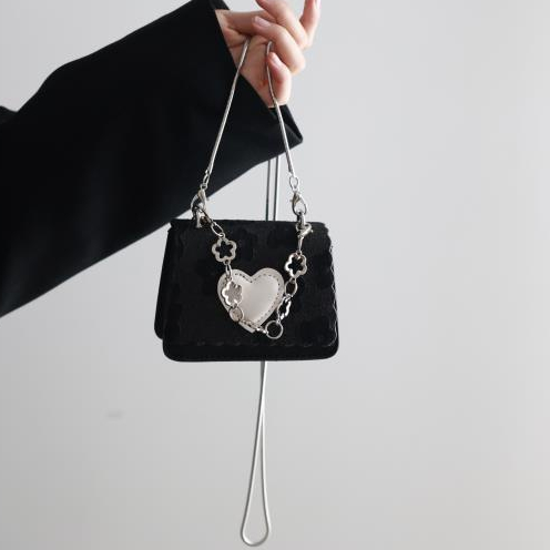 Bag Women New Style Cross-Body Chain High-End Texture Small Love Black ...