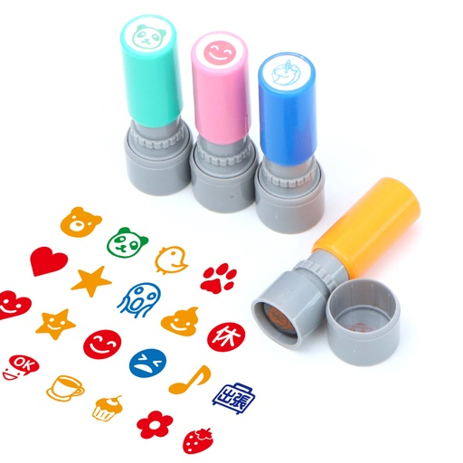 66 Styles Japanese Style Stamps Toy Mini Cute Office Handbook Punch-In ...