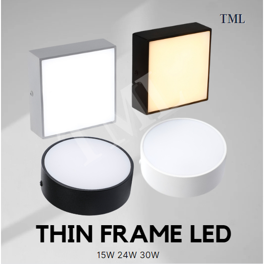 Premium Ultra Slim Frame LED Ceiling Light 15W 24W 30W Surface Mounted ...