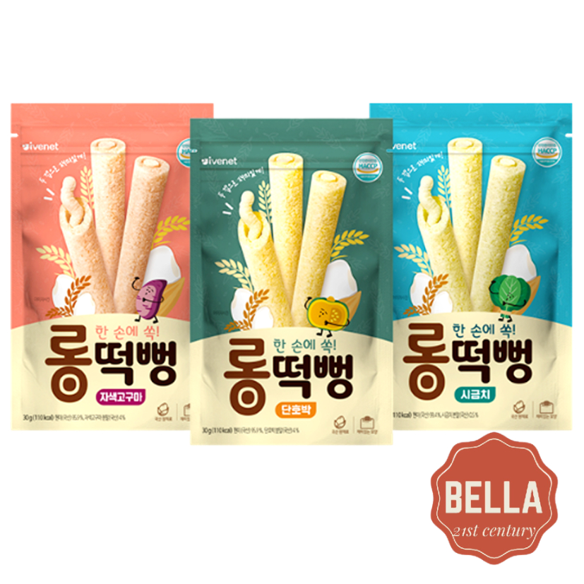 Ivenet Organic Long Stick Handy Rice Cracker, Baby Snacks, Baby Food ...