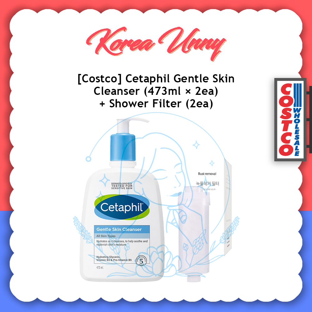 [Costco] Cetaphil Gentle Skin Cleanser 473ml x 2 + Shower | Shopee Malaysia
