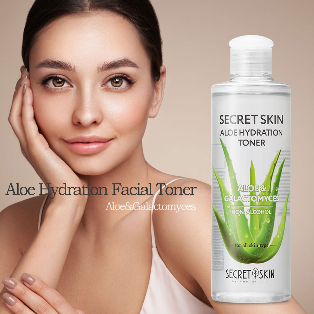 SECRET SKIN Aloe Vera Facial Toner 250ml Aloe Galatomyces Alcohol Free ...