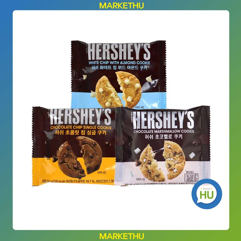 [HERSHEY]Chocolate chip cookie single original 50g, white chip 50g ...