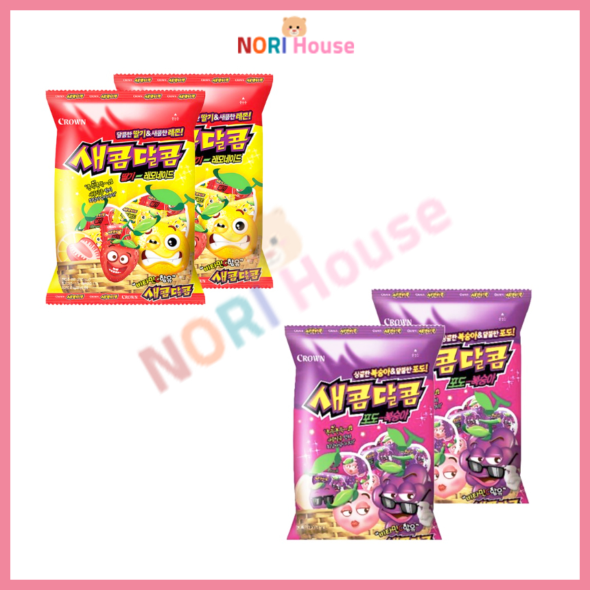 Crown Saecom Dalcom Sour & Sweet Jelly Bulk Pack [Nori House Free Gift ...