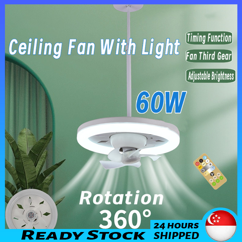 MINI Ceiling Fan With Light 360 Rotation Ceiling Fan Exhaust Fan in ...