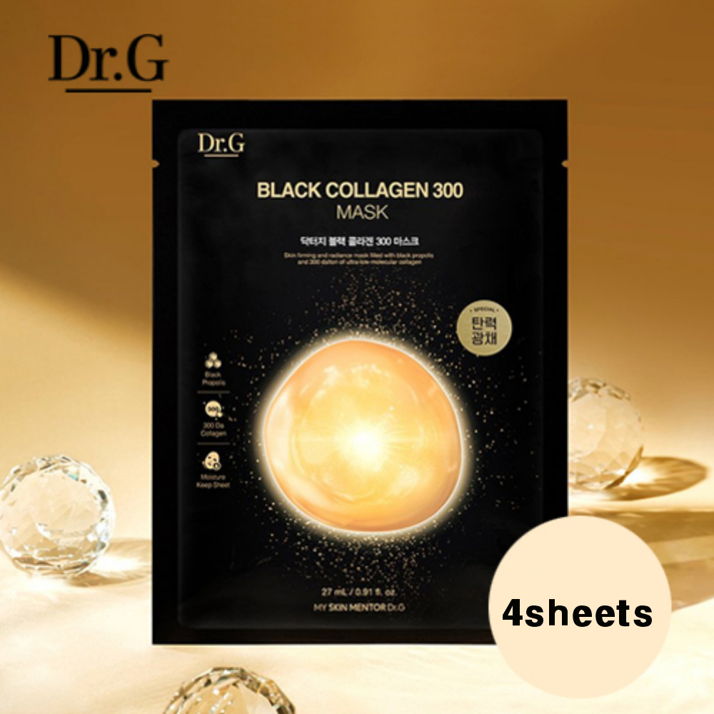 [Dr.G] Black Collagen 300 Mask (27ml x 4sheets) | Shopee Malaysia