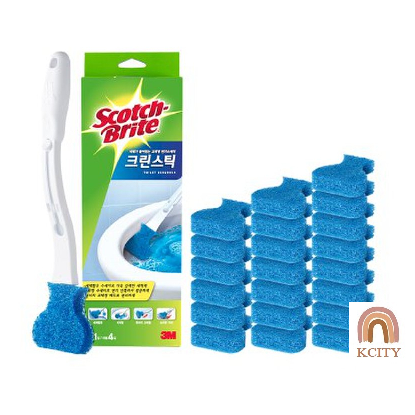 [KPRIME] 3M Scotch Brite Clean Stick Toilet Cleaning Brush and Refill ...