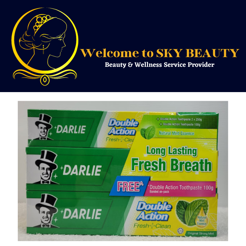 Darlie Double Action Toothpaste 250g x2 Twin Pack (Free 100g) x Expiry ...