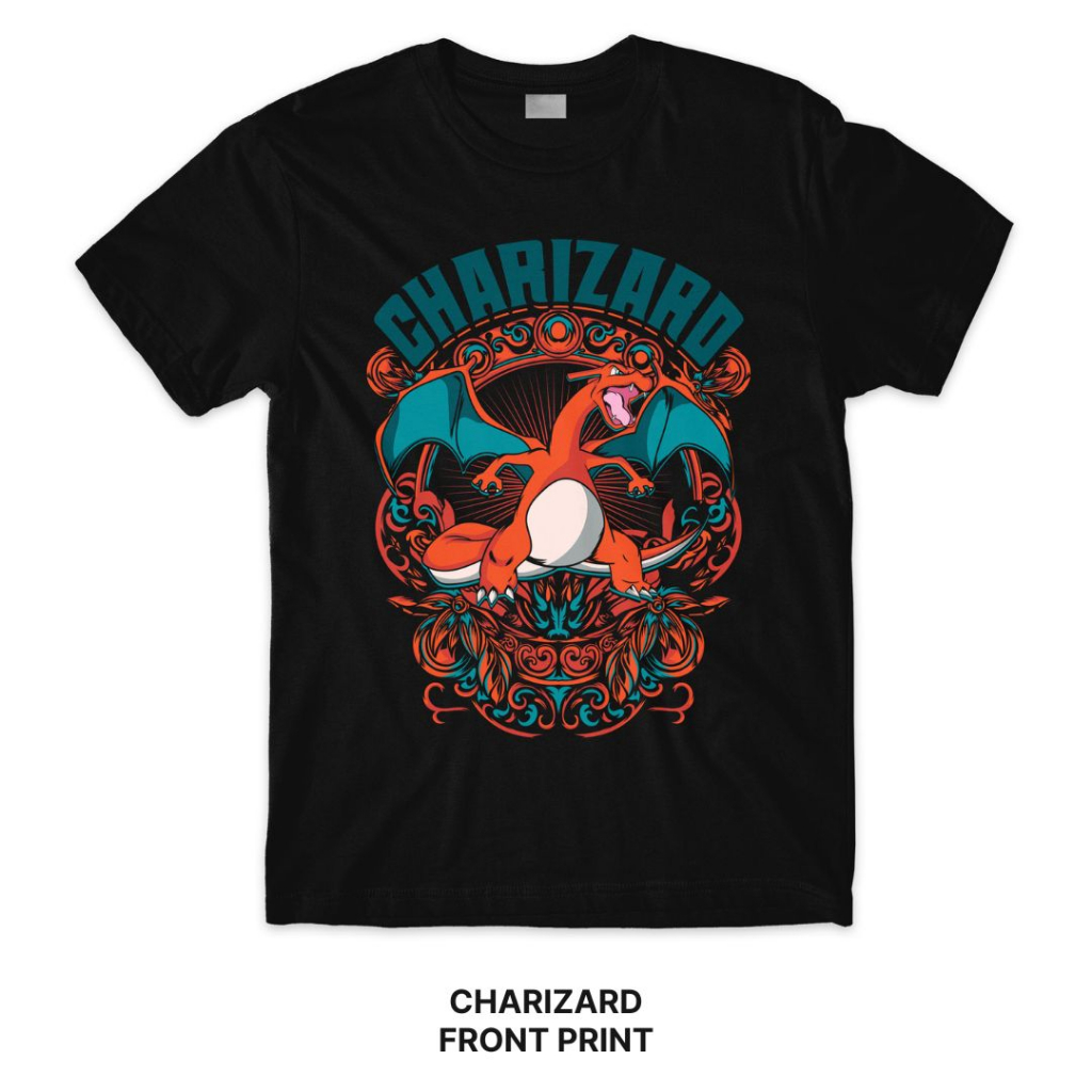 CHARIZARD POKÉMON URBAN Series T-Shirt Front / Back Print Crafter Tee ...