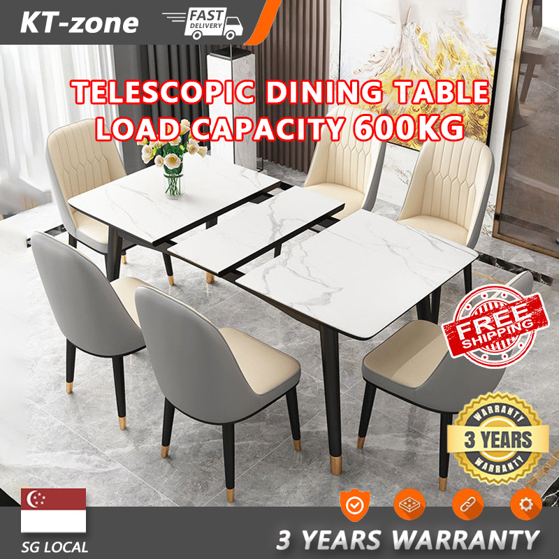 R2 KT-zone Sintered Stone Dining R2 Set Extendable Marble Long Table ...