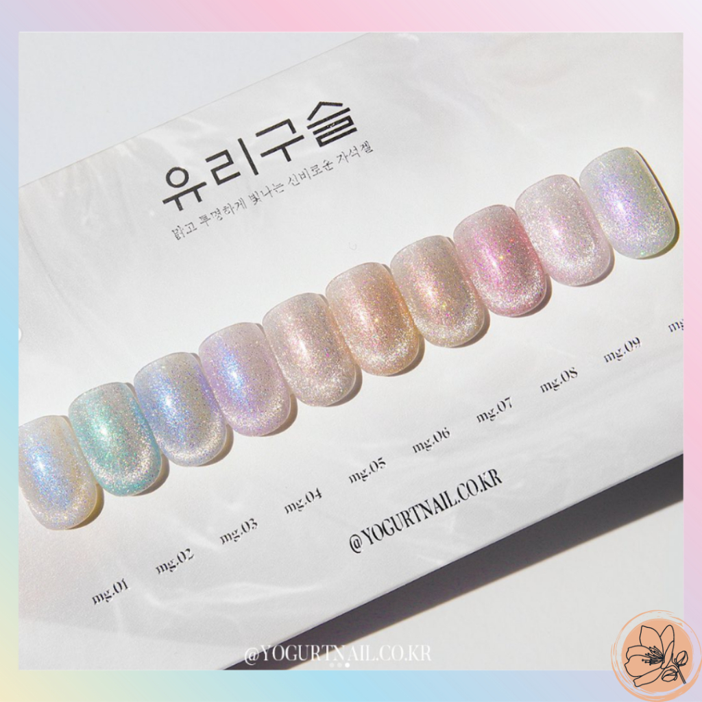 Yogurt Gel x Glass Beads Powder Magnet Gel 10 Color Set | Shopee Malaysia