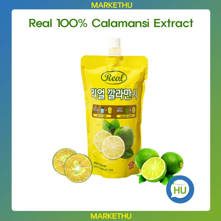 Korea Real 100% calamansi extract 200ml, for diet, for mixing in drinks ...