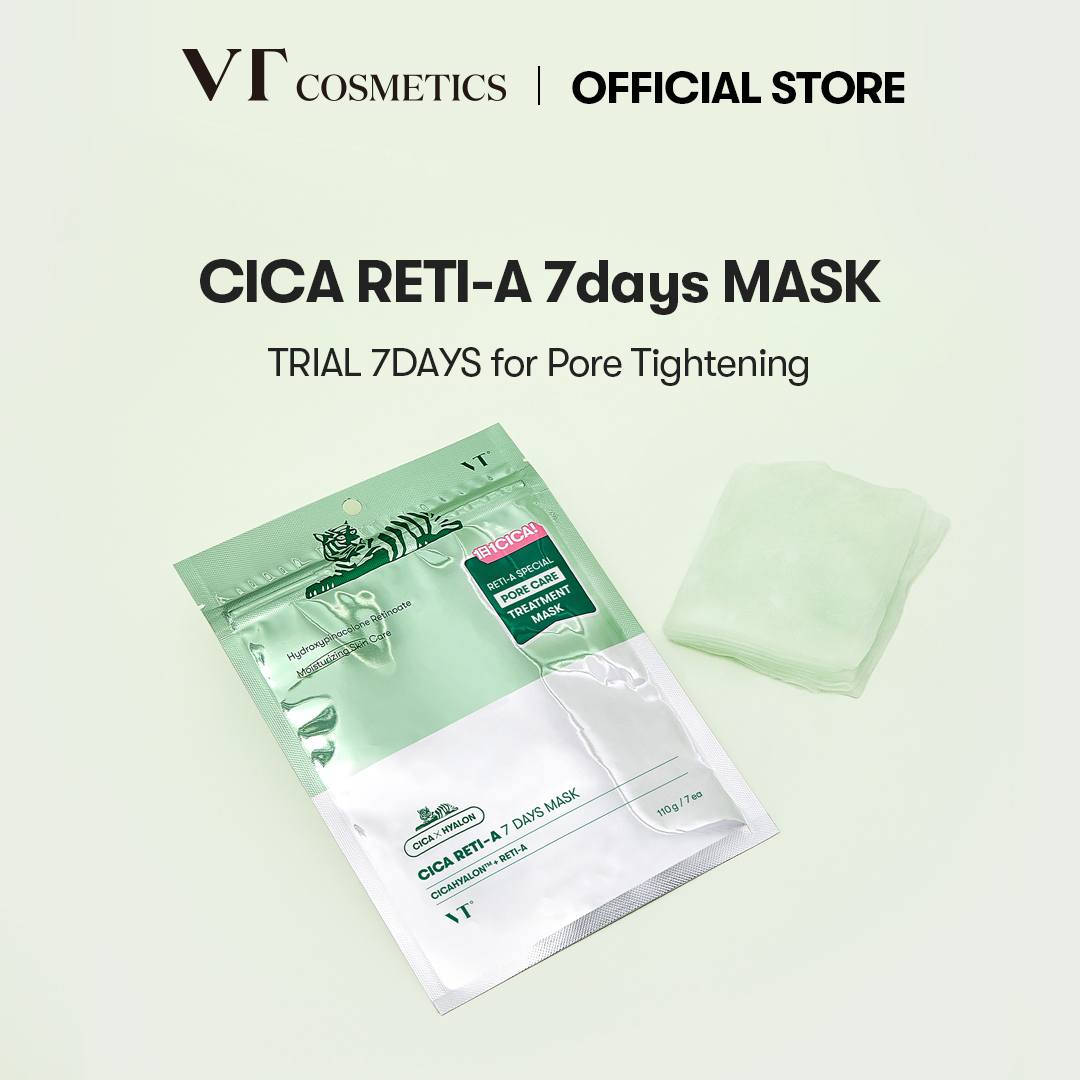 [VT] Cica RETI-A Seven days mask Anti-aging, Brightening, Wrinkle Care | Shopee Malaysia