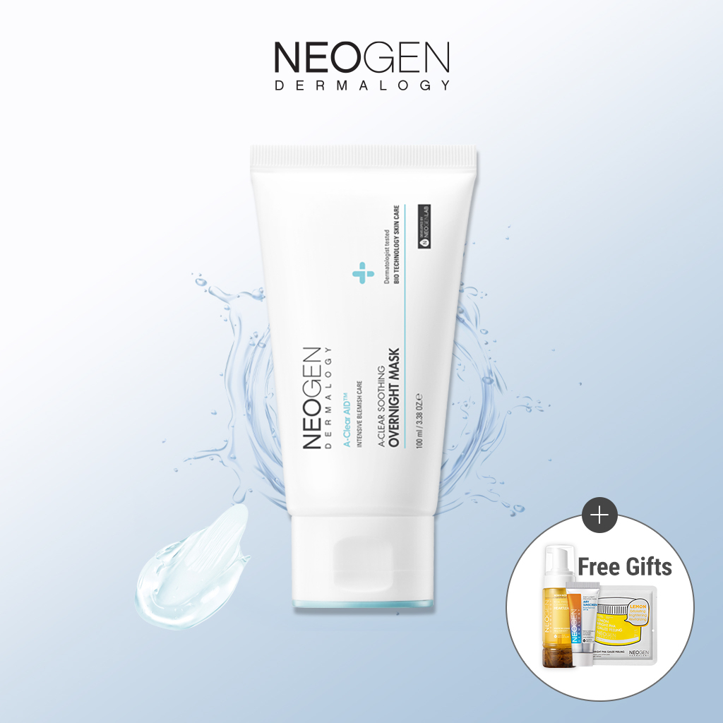 [NEOGEN DERMALOGY] A-CLEAR Aid Soothing Overnight Mask (100ml) | Shopee ...