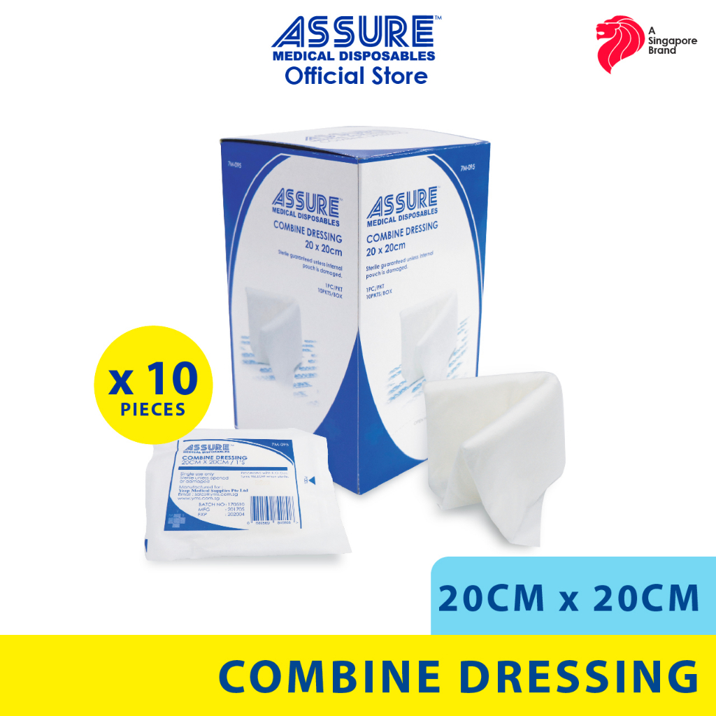 [Bundle of 10] ASSURE Combine Dressing 20cm X 20cm | Shopee Malaysia