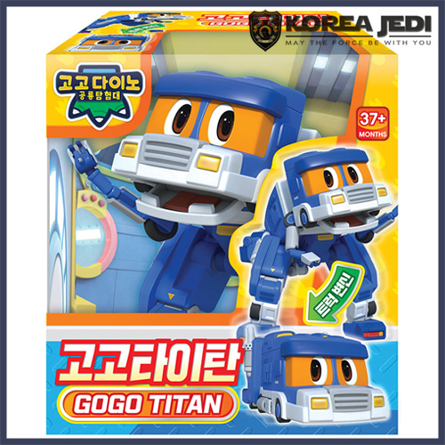 GOGO DINO - GOGO TITAN Transformer Robot Play Set Blue Truck Car ...