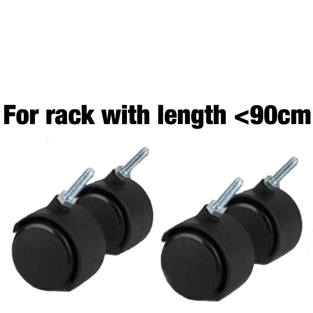 UMD Lockable rack wheel universal wheel for storage racks(set of 4 ...