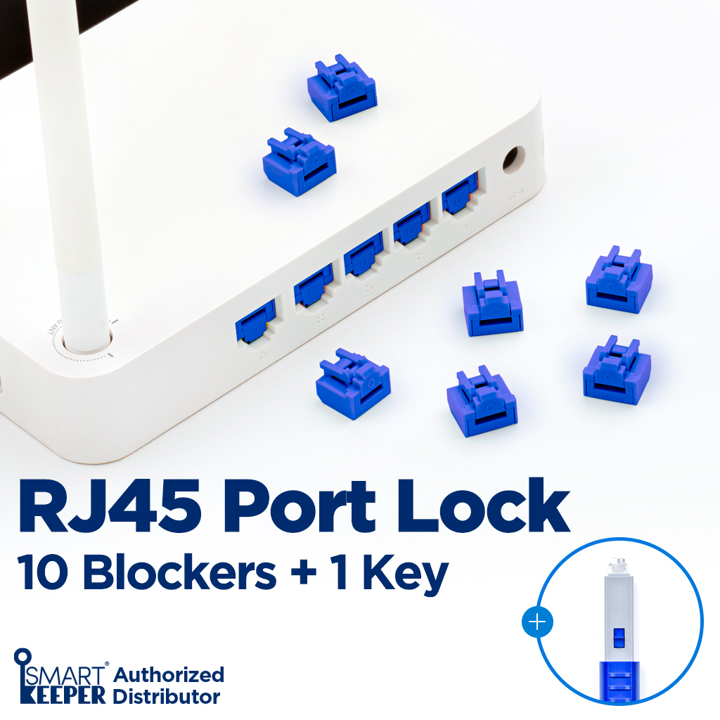 RJ45 Port Lock 10(LAN blocker 10 + Key 1, SMARTKEEPER ESSENTIAL ...