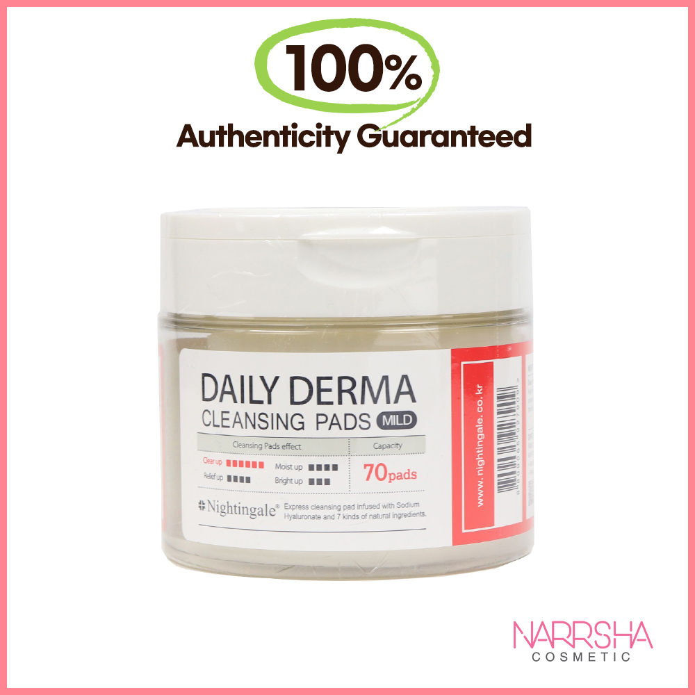 [NIGHTINGALE] Daily Derma Cleansing Pad Mild (70Pads) - 270ml (EXP 2024 ...