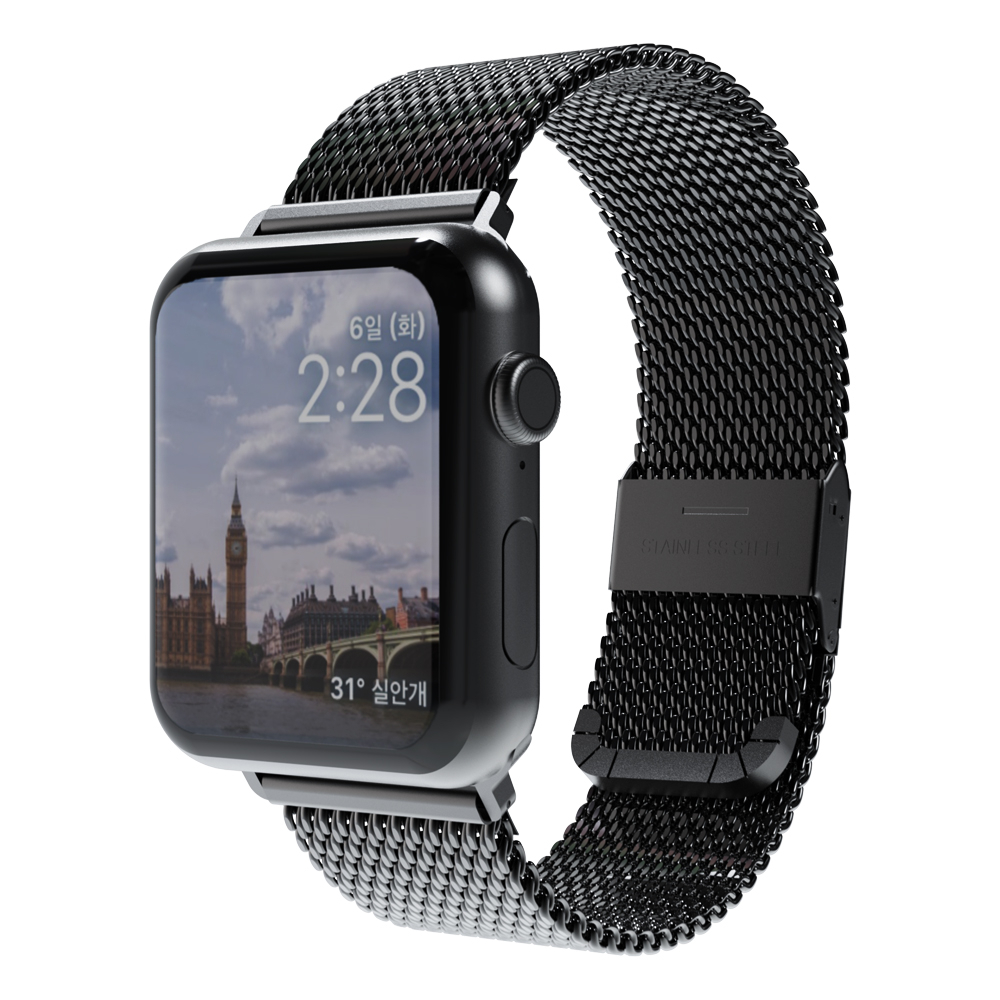 Miak Milanese Loop Clip Strap Compatible For Watch Strap Series 10 ...