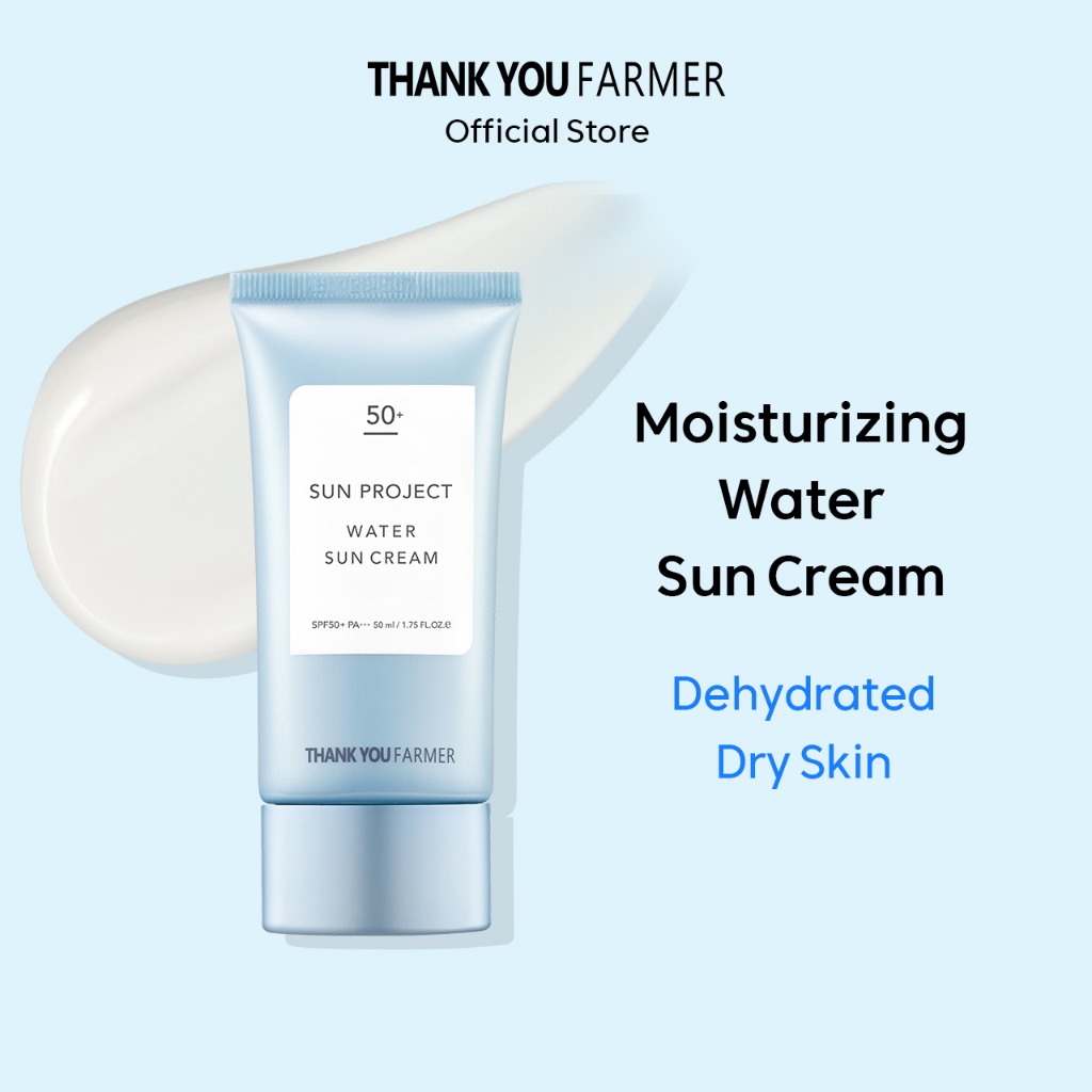 [FREE GIFT] THANKYOU FARMER Sun Project Water Sun Cream 50ml Hydrating ...