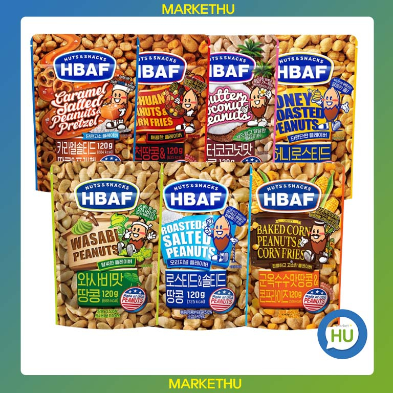 [HBAF]Honey butter peanuts 120g 7 series /honey roasted, butter coconut ...