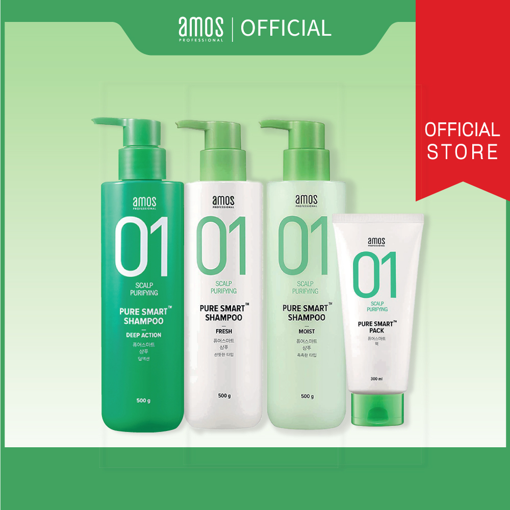 [AMOS PROFESSIONAL] Pure Smart Line dandruff hair care Shampoo Fresh ...