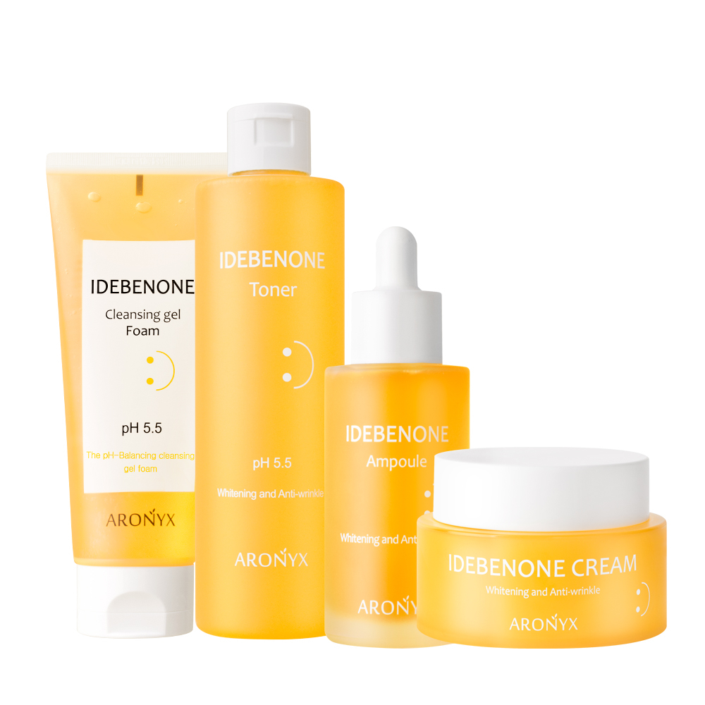 [Mediflower] Aronyx Idebenone Line Ampoule, Toner, Cream and Cleansing ...
