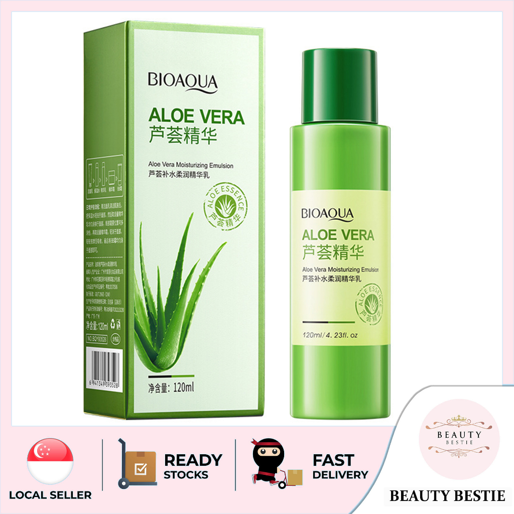 *LOCAL SELLER* *BIOAQUA* ALOE VERA EMULSION FACIAL MOISTURIZER (120ML) | Shopee Malaysia