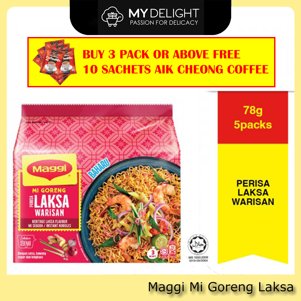 Maggi Mi Goreng Perisa Laksa Warisan Instant Noodle Ibumie Mi Sedap Vit ...