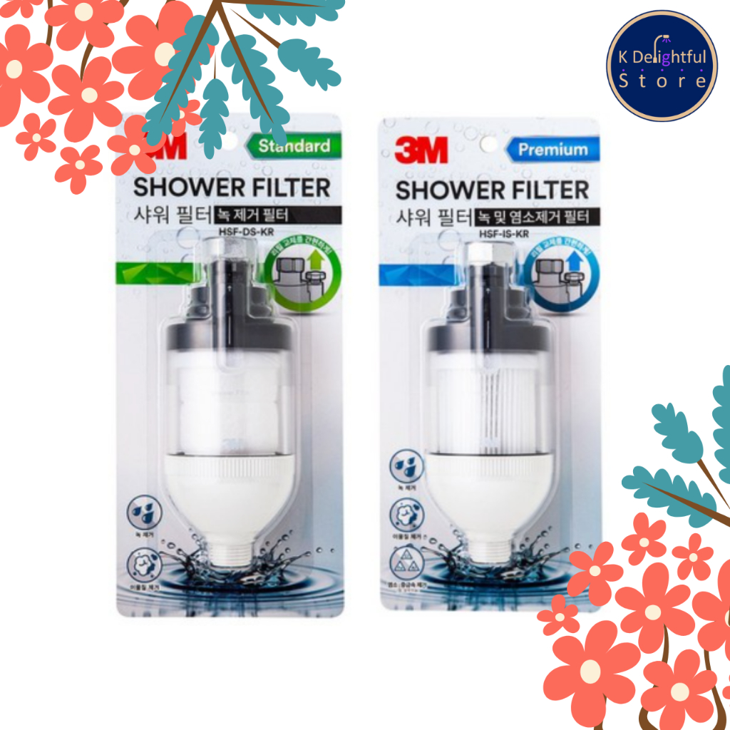3M Premium Shower Filter Tap Water Purification Chlorine Removal ...