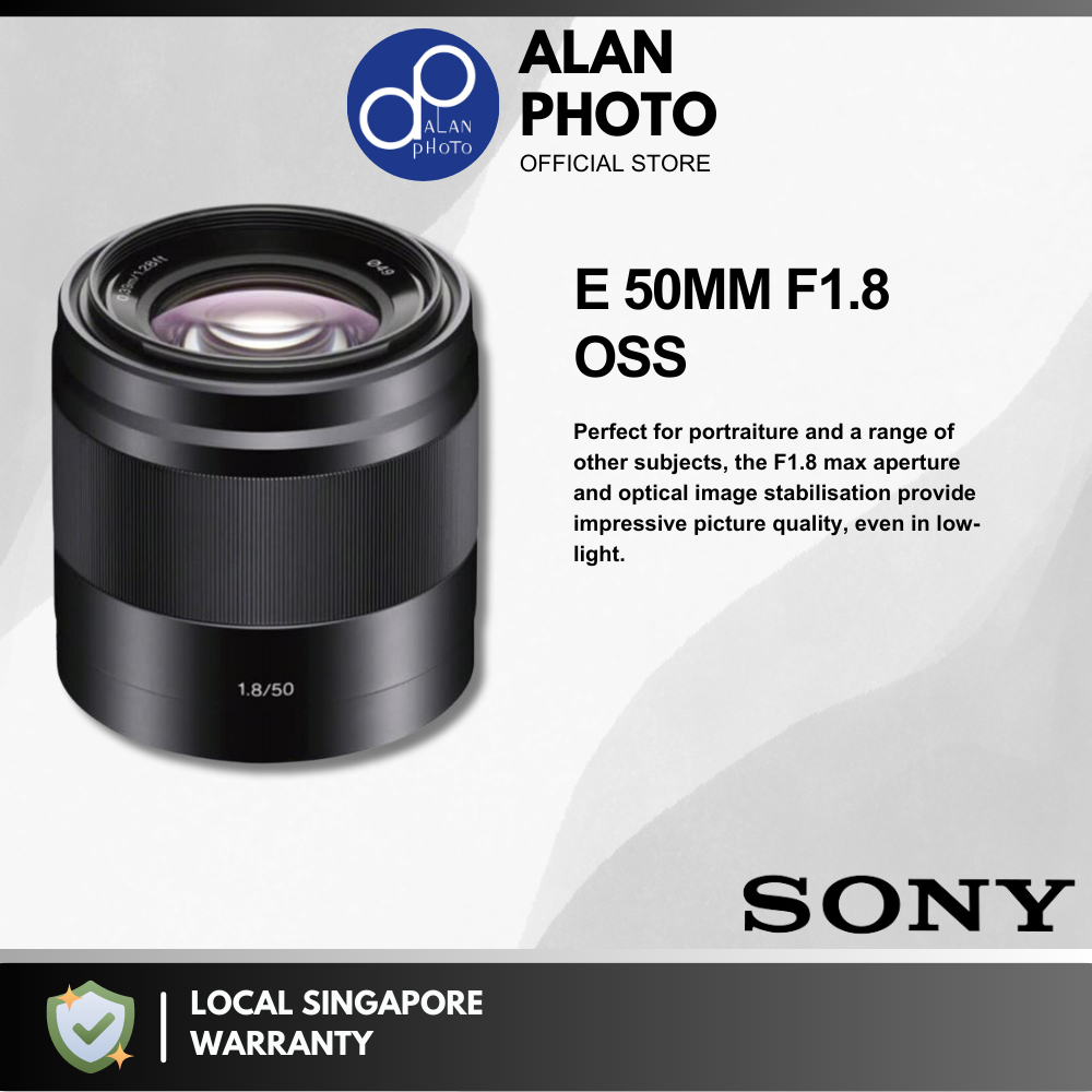 Sony E 50mm F1.8 OSS Black Lens - SEL50F18 For Sony E | Sony Warranty | Shopee Malaysia