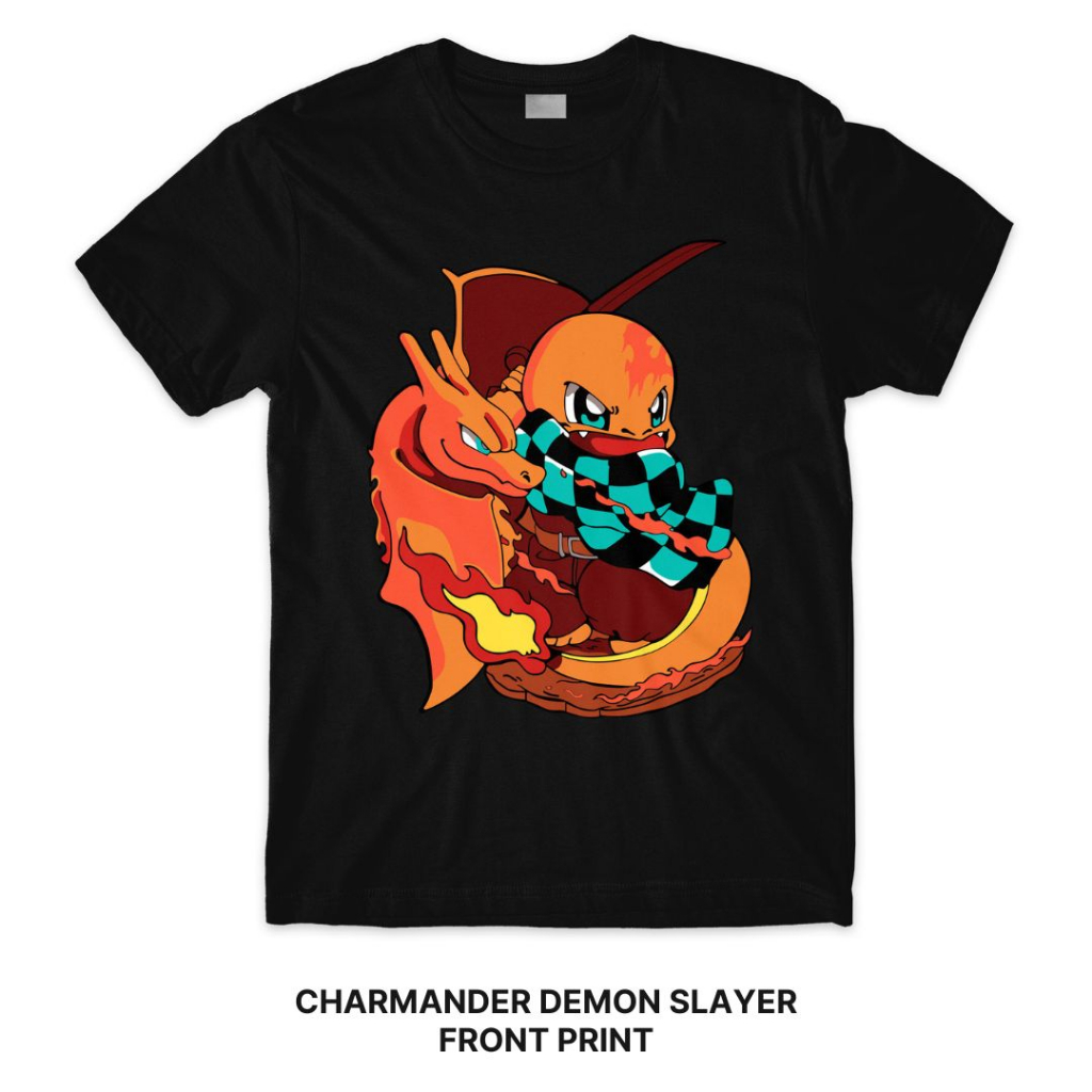 Charmander Demon Slayer POKÉMON V Series T-Shirt (Singapore 3-4 Days ...