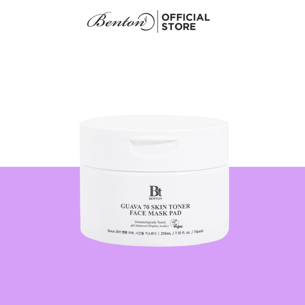 [Benton] Guava 70 skin toner face mask pad 210ml (70pads) | Shopee Malaysia