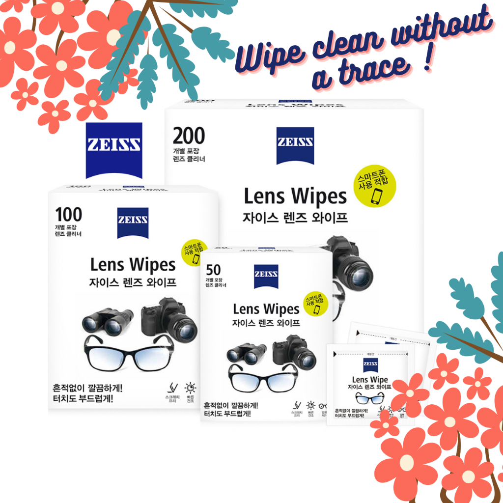 [ZEISS] ZEISS Lens Cleaning Wipes - 50P/100P/200P/Individually Wrapped ...