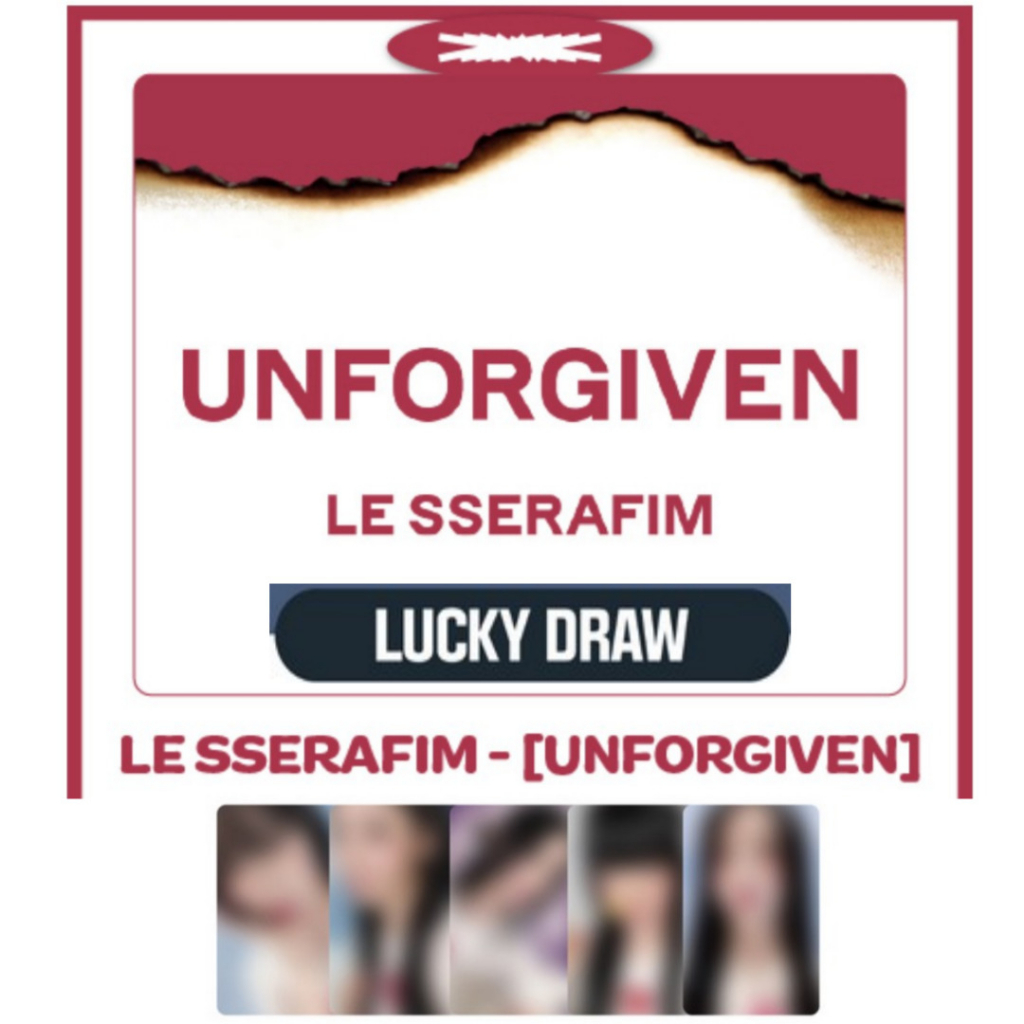[SOUNDWAVE Lucky Draw] LESSERAFIM - 1st Studio Album [UNFORGIVEN] (1 ...
